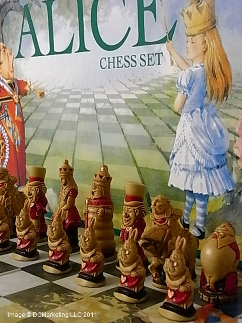 Alice In Wonderland Chess Set - Alice In Wonderland Chess Pieces ...