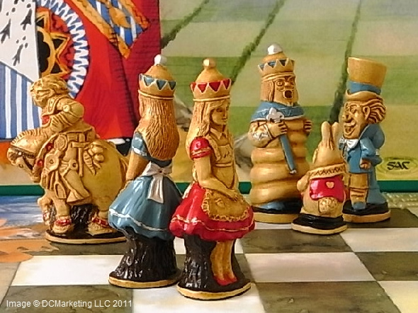 Alice In Wonderland Chess Set - Alice In Wonderland Chess Pieces ...