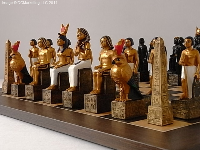 Egyptian Themed Chess - Egyptian Theme Chess - Egyptian Chess Sets