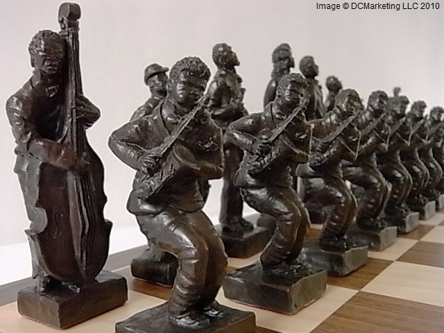Jazz Plain Theme Chess Set